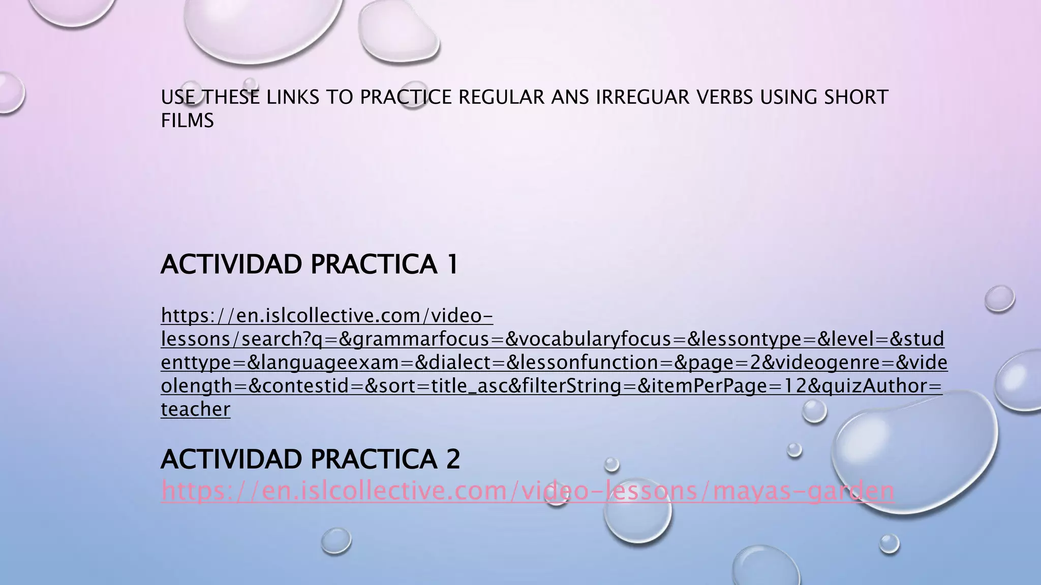 Regular and irregular verbs | PPTX