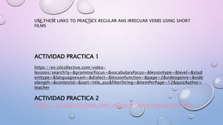 Regular and irregular verbs | PPTX