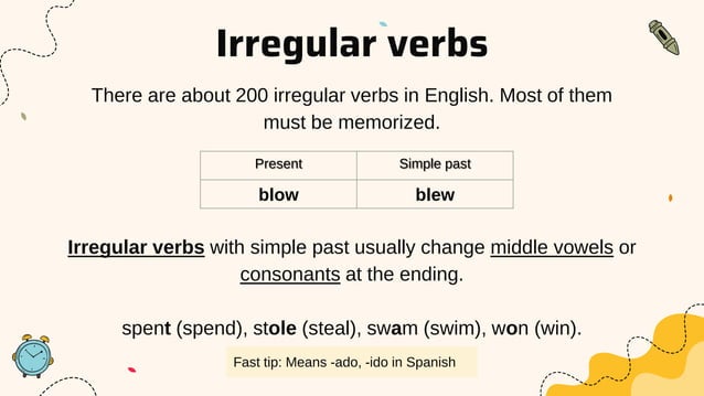 REGULAR AND IRREGULAR VERBS - PAST PRESENT PARTICIPLE.pptx