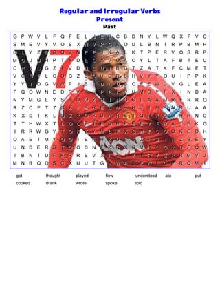 Regular and irregular verbs2 | PDF