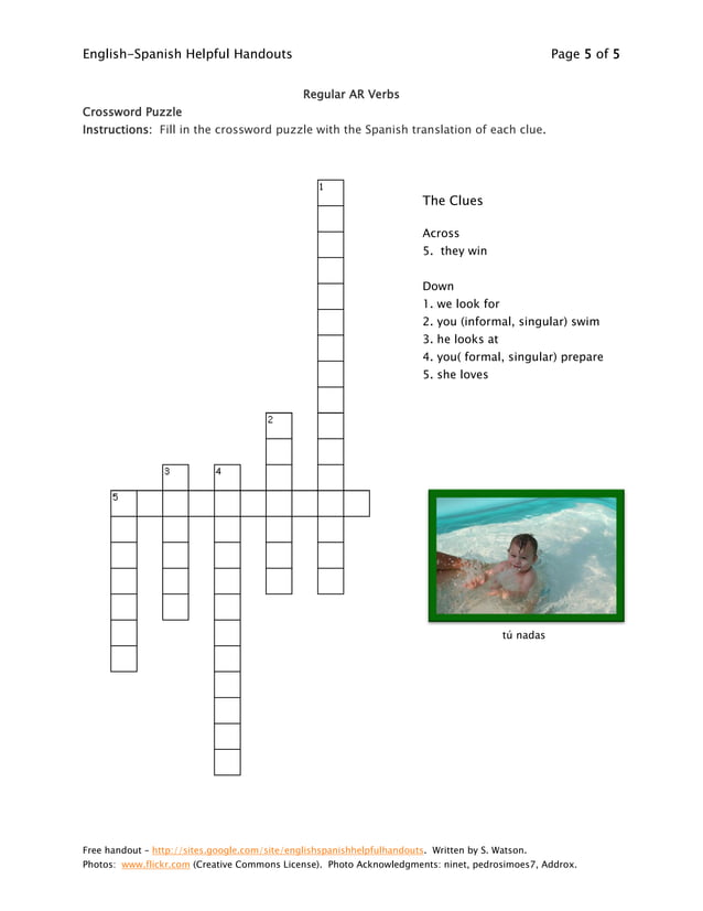 Regular ar verbs | PDF