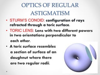Regular astigmatism by Dr.vinay gadiputi | PPTX | Eye and Vision ...