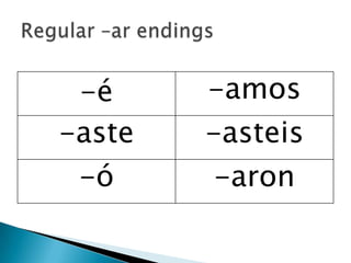 Regular cargarzar | PPTX