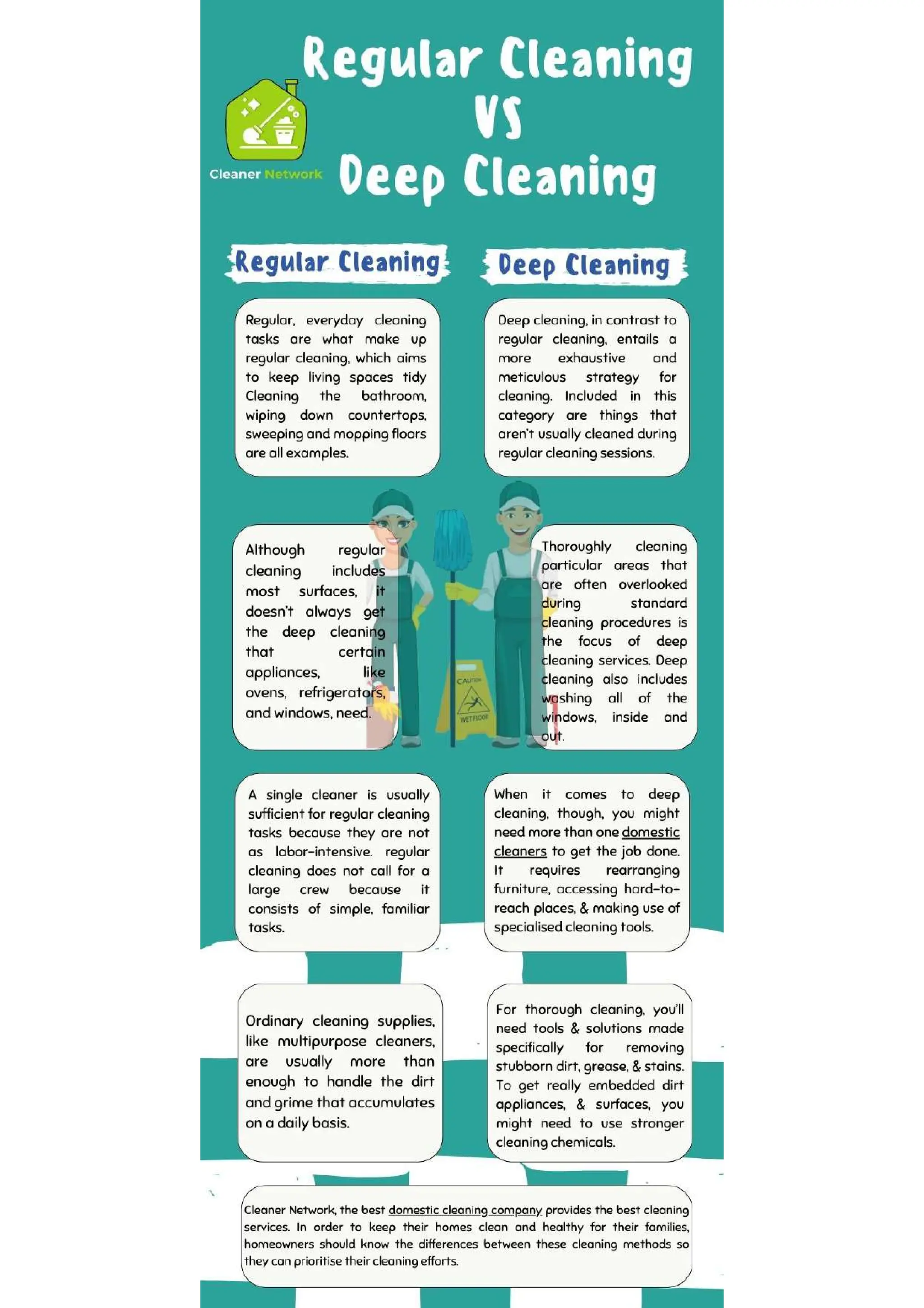 What’s The Difference? Regular Cleaning VS Deep Cleaning | PDF