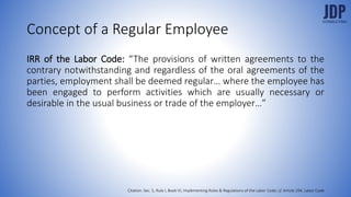 Regular Employees | PPTX