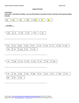 Regular er verbs | PDF