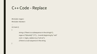 Regular Expression | PPT
