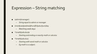 Regular Expression | PPT
