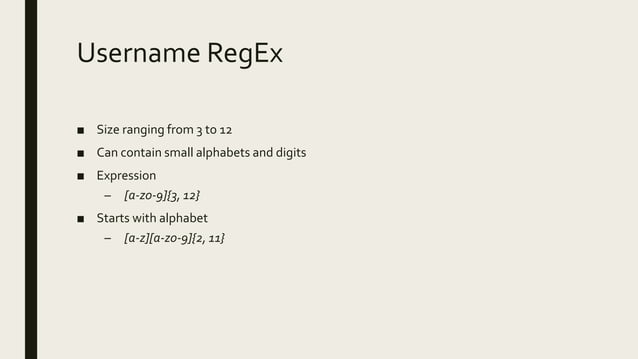 Regular Expression | PPT