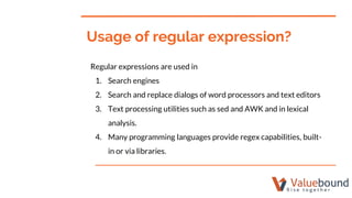 regularexpression-180328061400.pptx hehe | PPT
