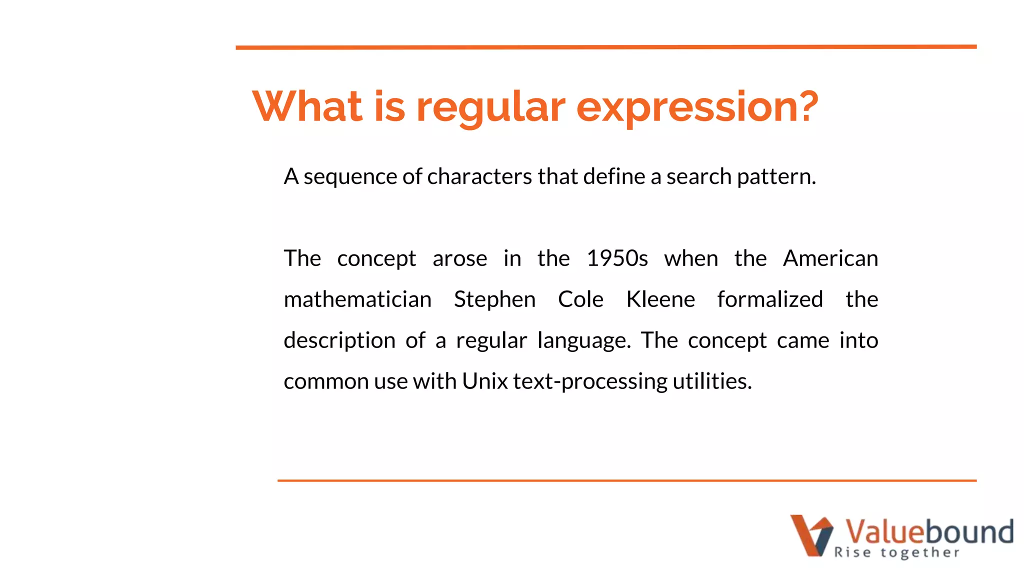 Regular Expression | PPTX