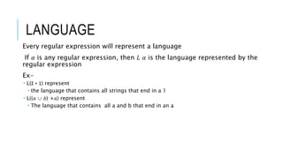 Regular expression | PPT