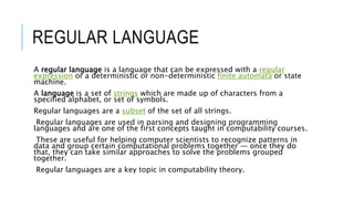 Regular expression | PPT
