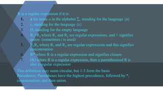 Regular expression | PPTX