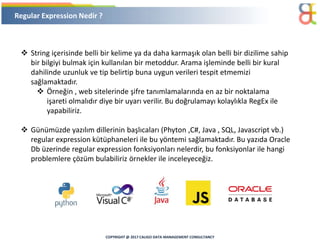 Regular Expression on Oracle | PPT