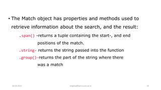 Python- Regular expression | PPTX