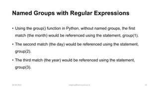 Python- Regular expression | PPTX