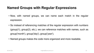 Python- Regular expression | PPTX