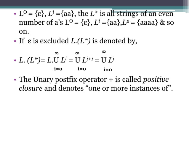 Regular expression (compiler) | PPT