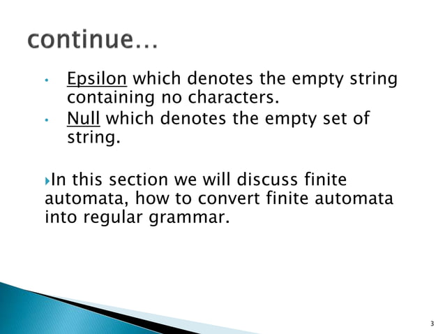 Regular expression for dfa | PPTX