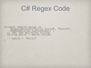 Introduction to Regular Expressions | PPT
