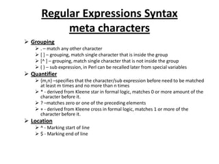 Regular expressions | PPT