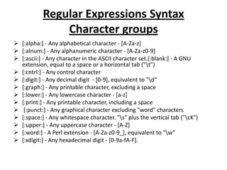 Regular expressions | PPT