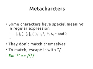 Regular expressions in Ruby and Introduction to Vim | PDF | Programming Languages | Computing