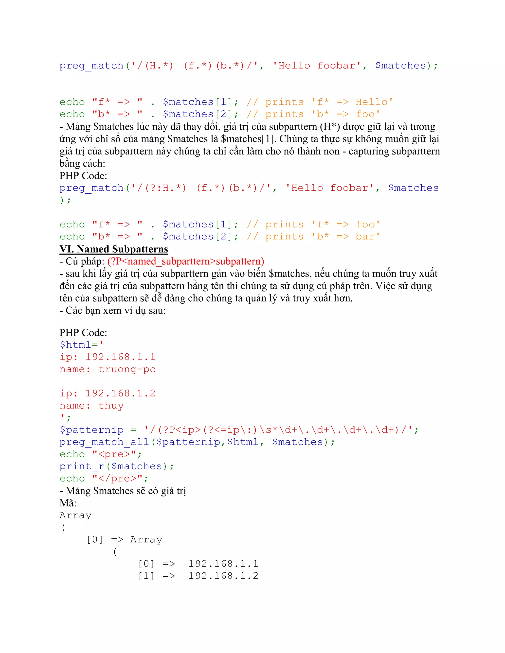 PHP Regular expressions | PDF