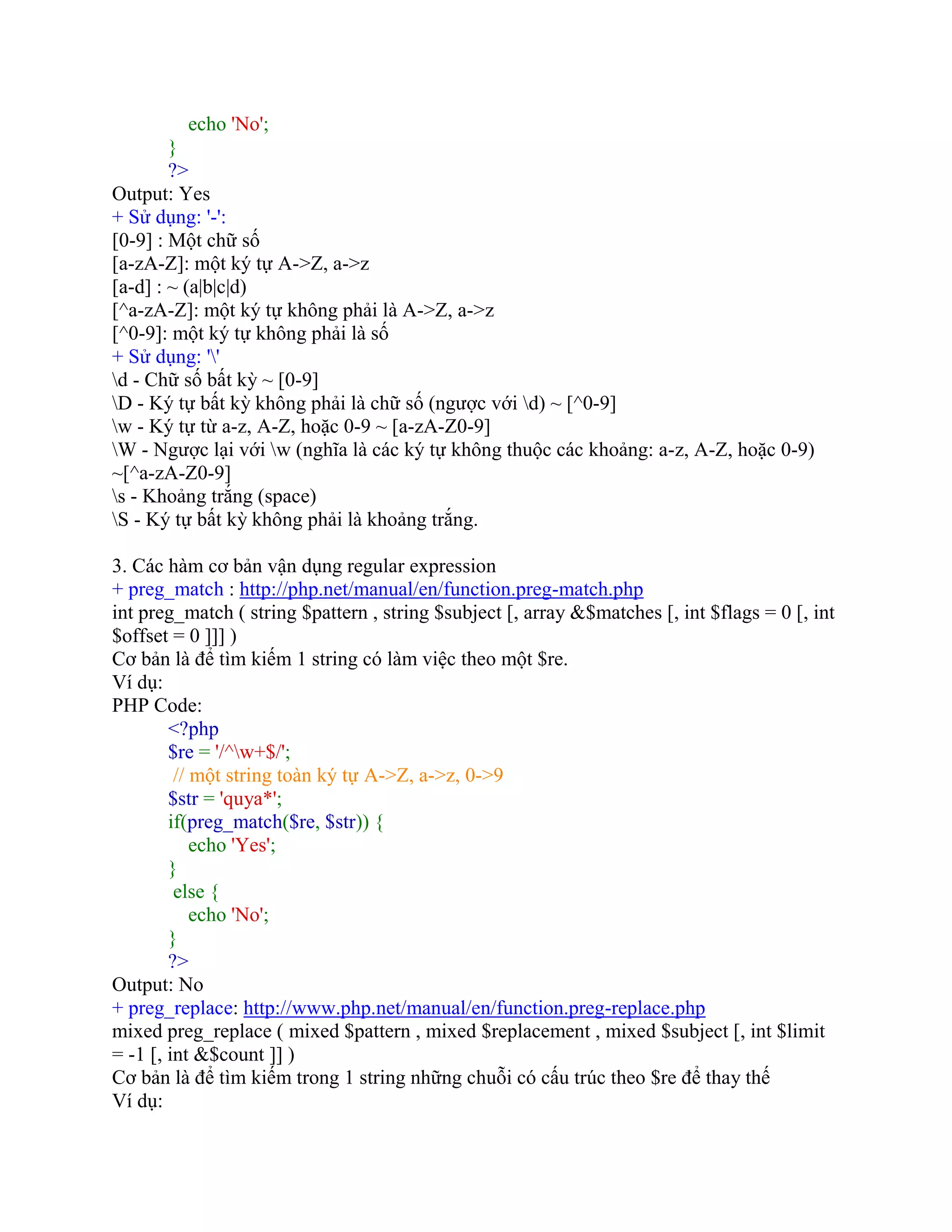 PHP Regular expressions | PDF