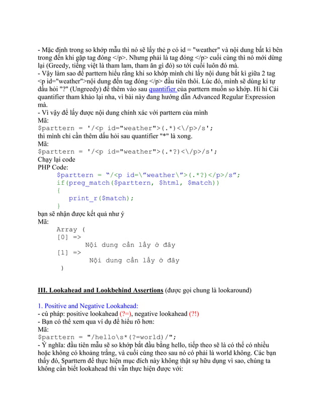 PHP Regular expressions | PDF
