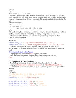 PHP Regular expressions | PDF