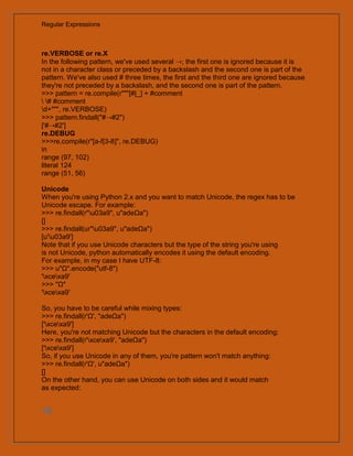 Regular expressions | PDF