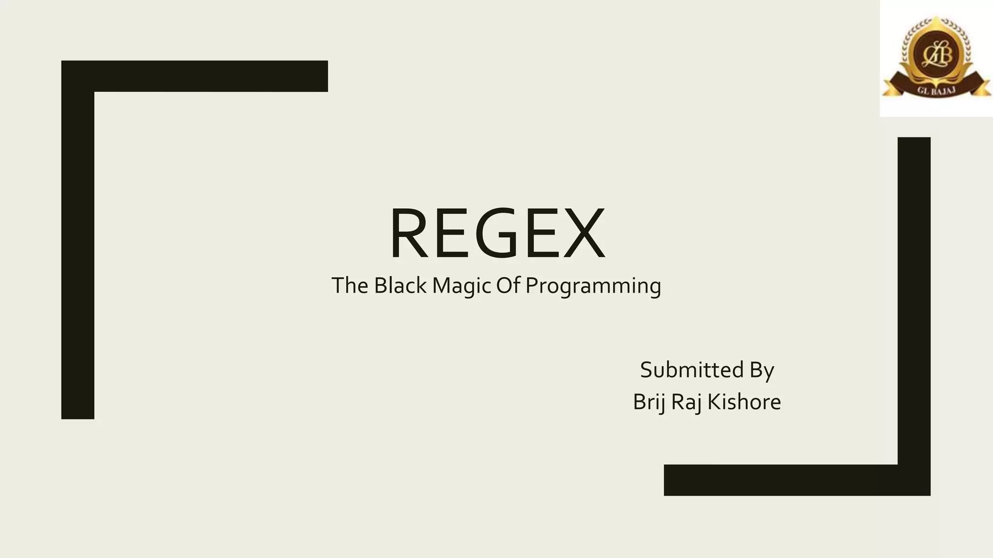 Regular expressions | PPTX