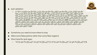Regular expressions | PPTX