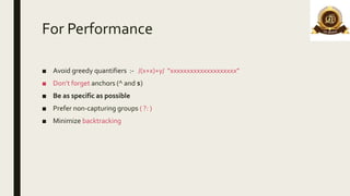 Regular expressions | PPTX