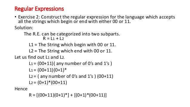 Regular expressions