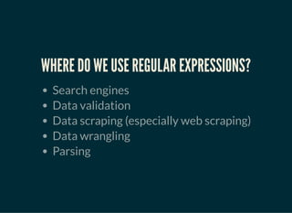 Regular expressions | PDF