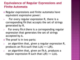 Regular expressions | PPTX