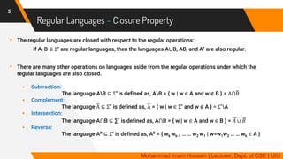 TOC 5 | Regular Expressions | PDF