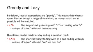 Regular Expressions Boot Camp | PPT