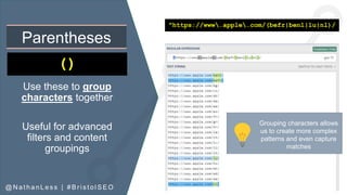 Regular Expressions for SEO | PPT