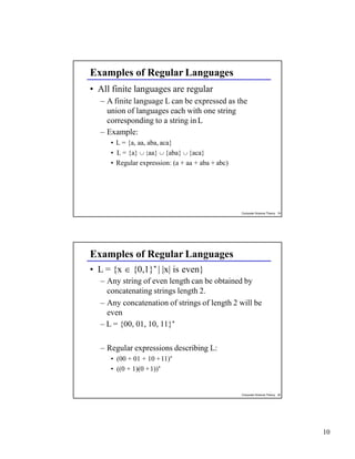 Regular expressions h1 | PPTX