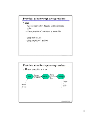 Regular expressions h1 | PPTX