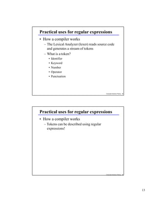 Regular expressions h1 | PPTX