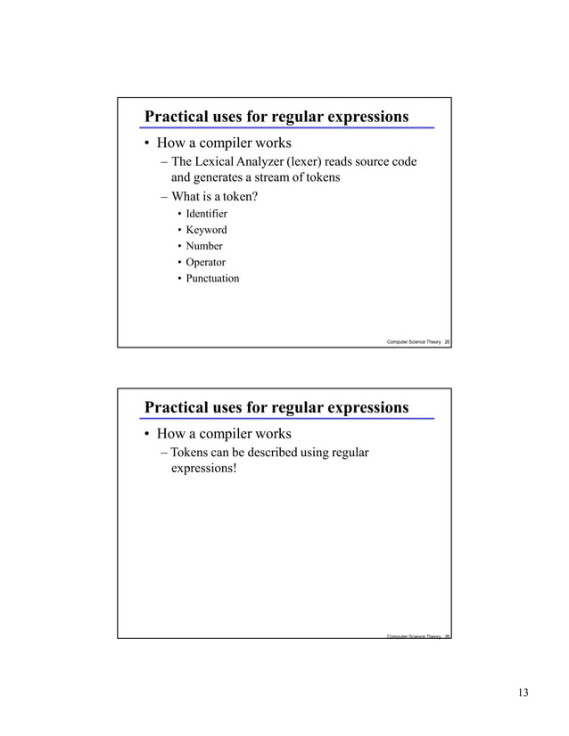 Regular expressions h1 | PPTX