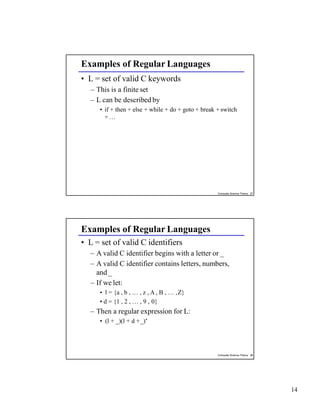 Regular expressions h1 | PPTX