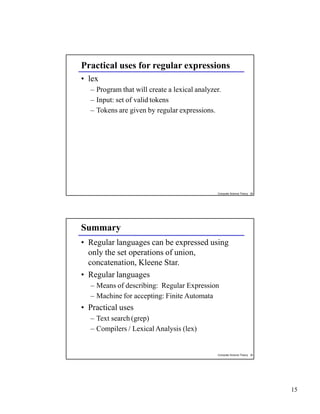 Regular expressions h1 | PPTX