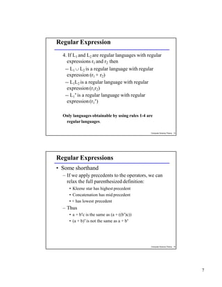 Regular expressions h1 | PPTX