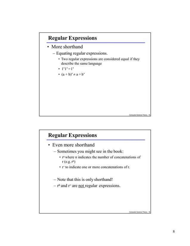 Regular expressions h1 | PPTX